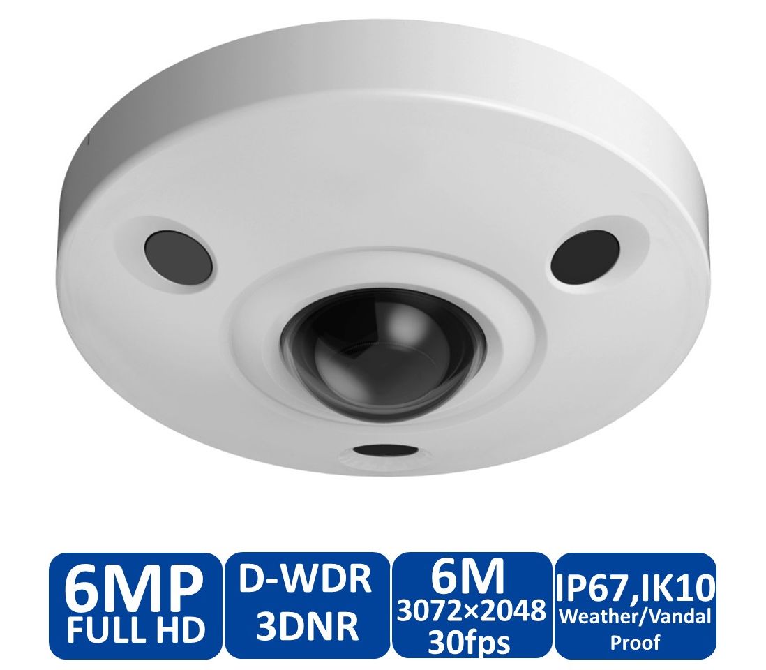 Dahua DHI-IPC-EBW8600 6MP Full HD IP FISHEYE Camera Waterproof metal ...