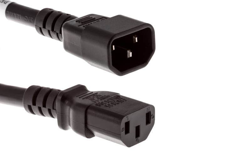 Back to Back Power Cable – Black – TELKOS STORE